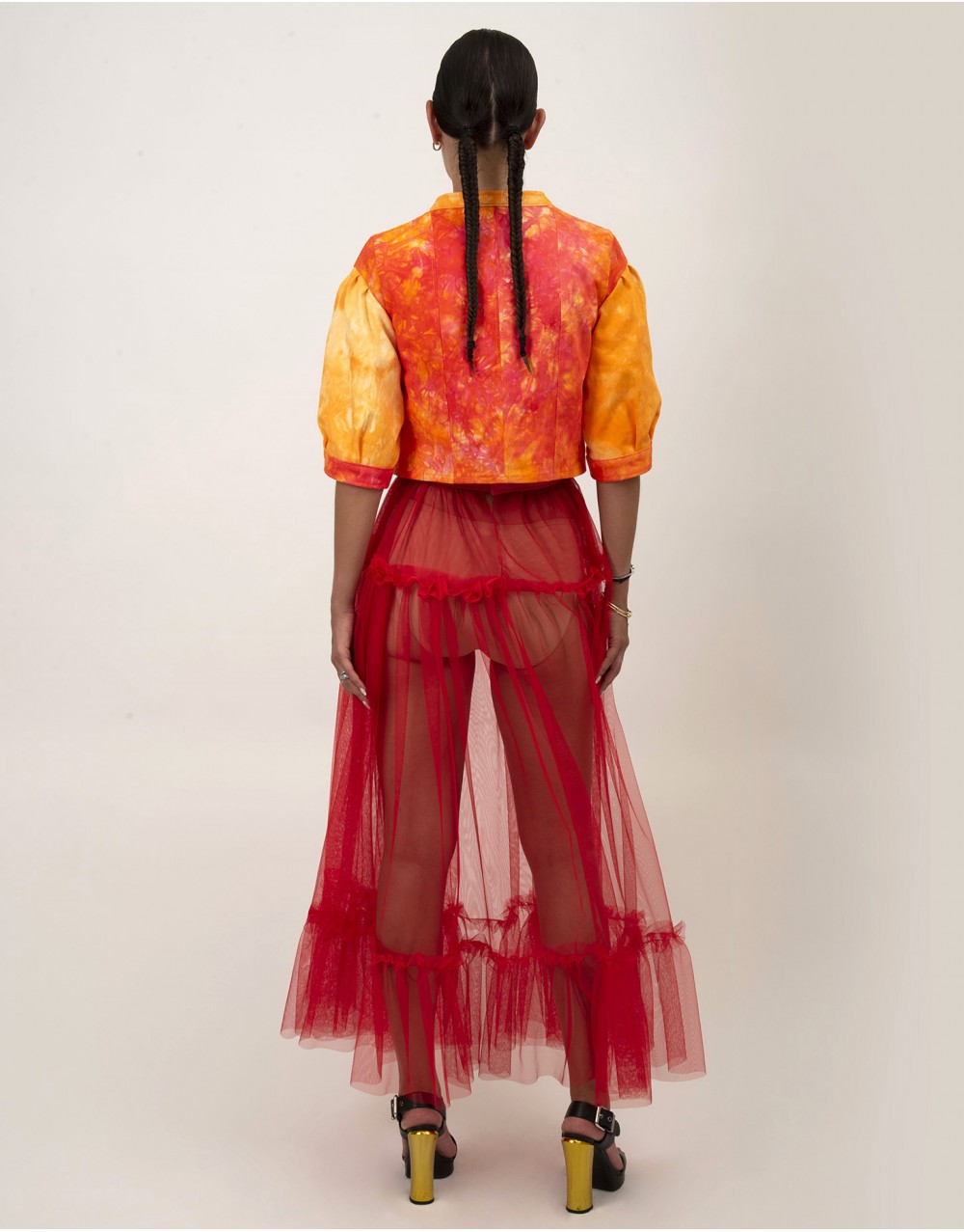 THE SUNSET JACKET Size 44 Color Orange Sunset